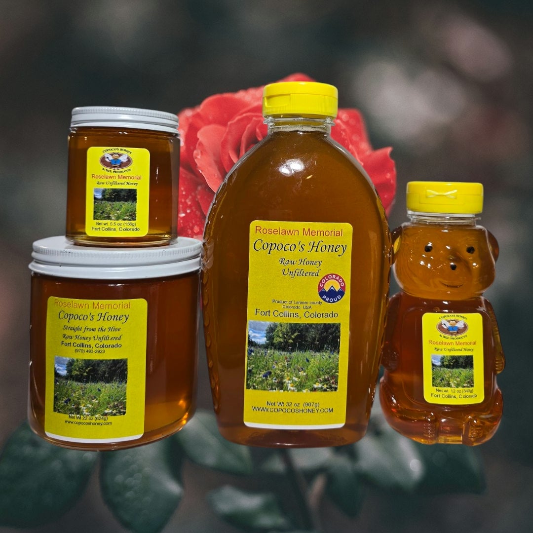 Roselawn Memorial Pure Raw Colorado Honey | Copoco's Honey