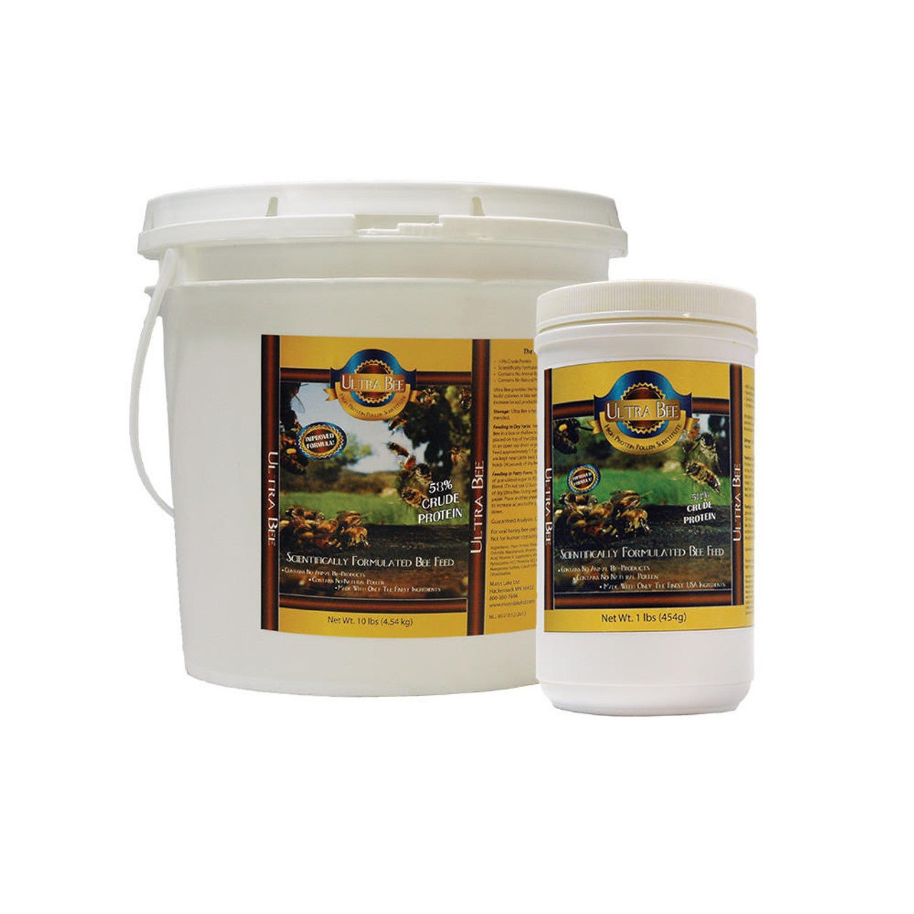 Ultra Bee Protein Powder Dry Food 1 Pound Bag | Copoco's Honey