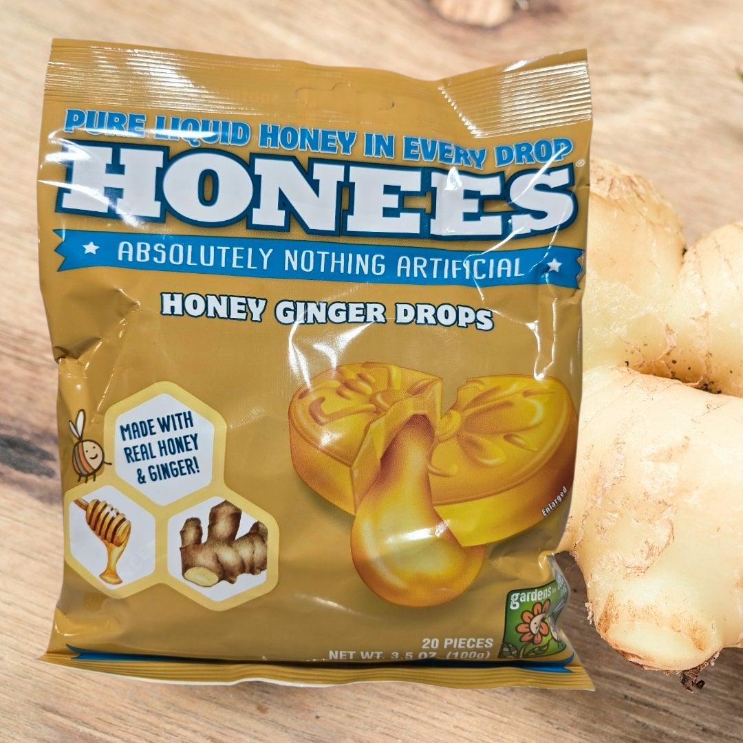 HONEES 3.5 oz Honey Ginger Drops | Copoco's Honey