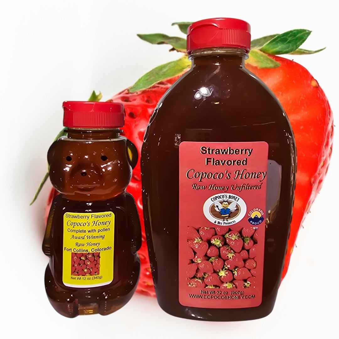 Strawberry Infused Pure Raw Honey | Copoco's Honey