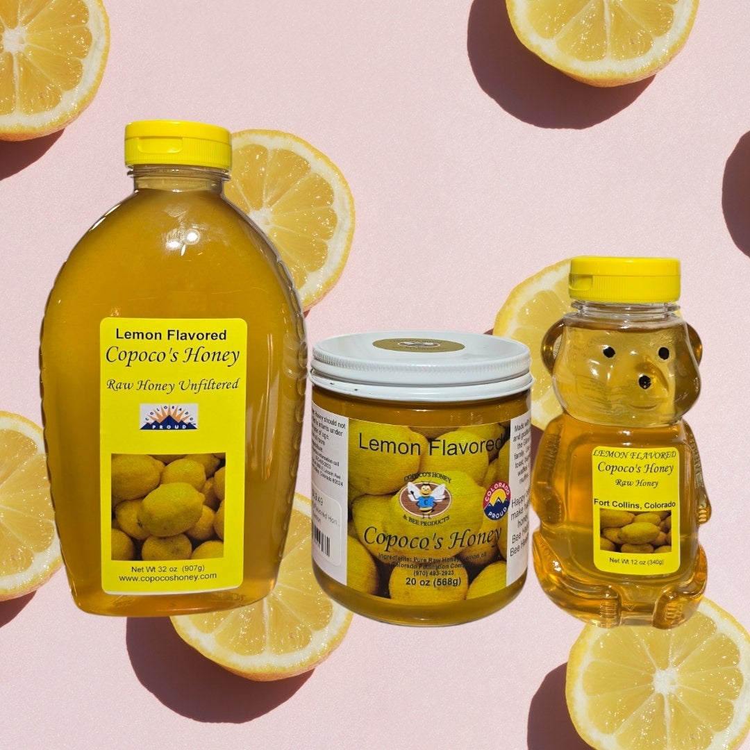 Lemon Infused Pure Raw Honey | Copoco's Honey