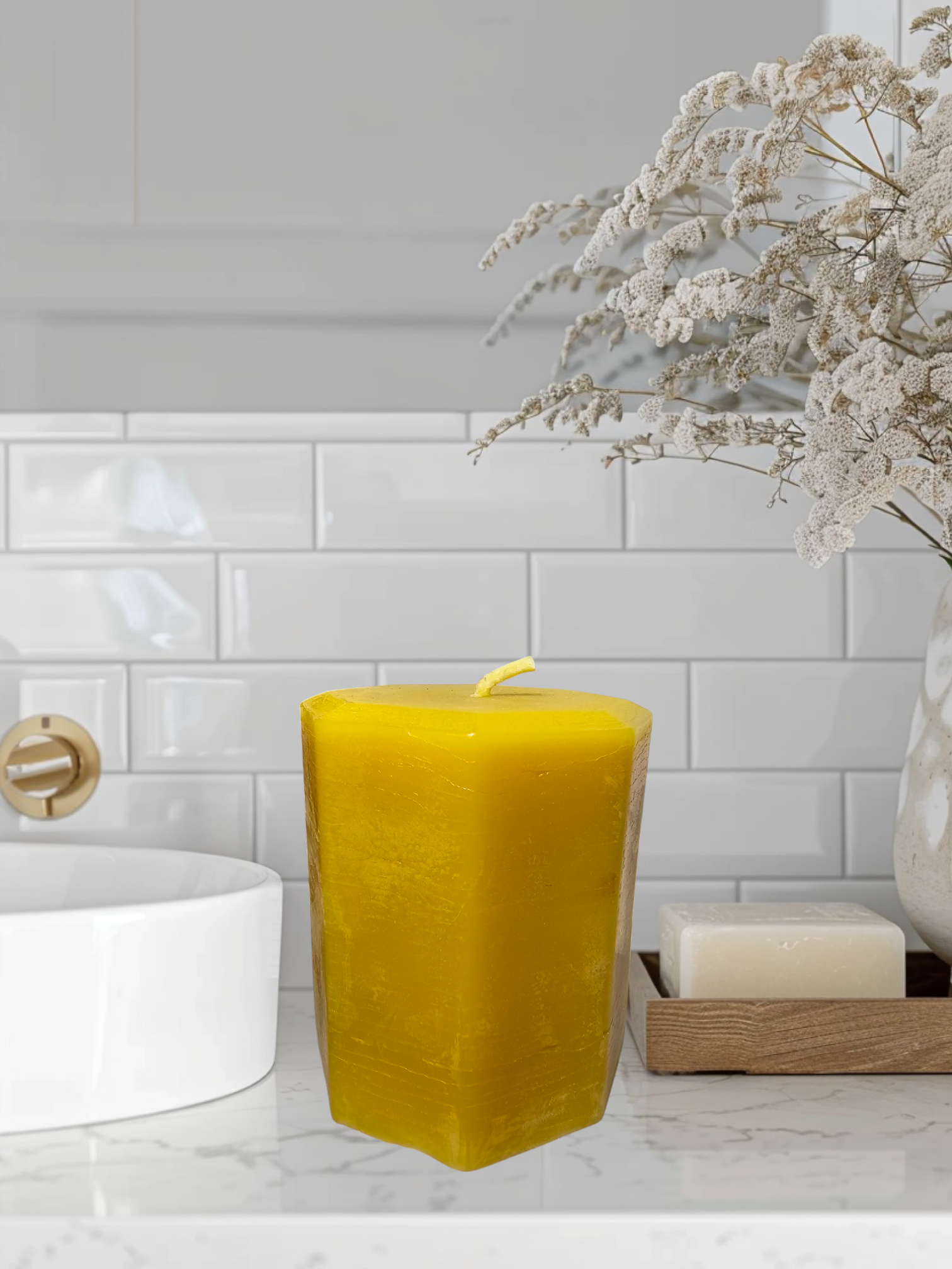 Octagon Pillar, 3" X 3" | Copoco's Honey